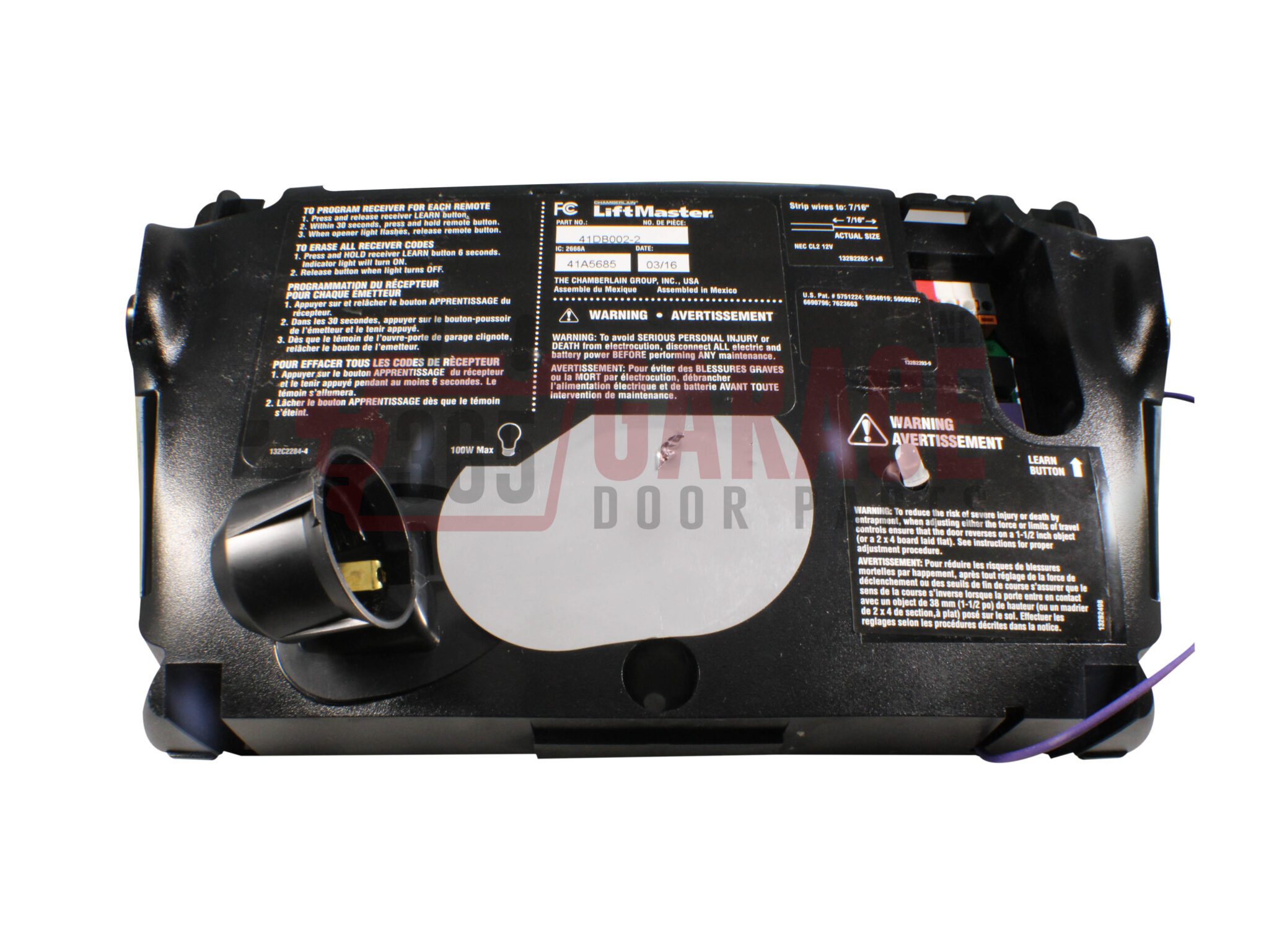 LiftMaster Chamberlain 41DB002-2 Garage Door Opener Circuit Board - 365 ...