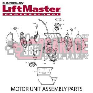 #5 Liftmaster 41A5484-1 End panels w/ all labels - 365 Garage Door ...