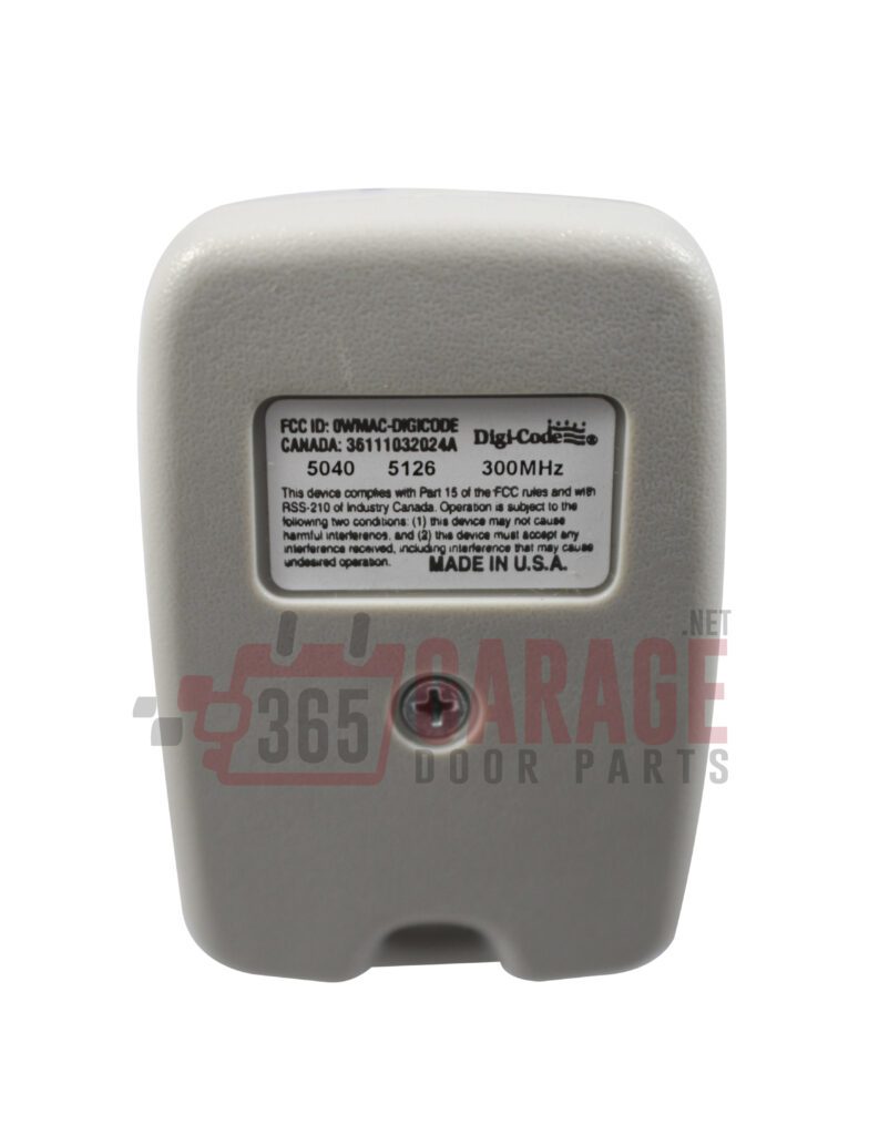 Digi-Code 1 Button Key Chain Transmitter 300mhz - Multicode Compatible ...